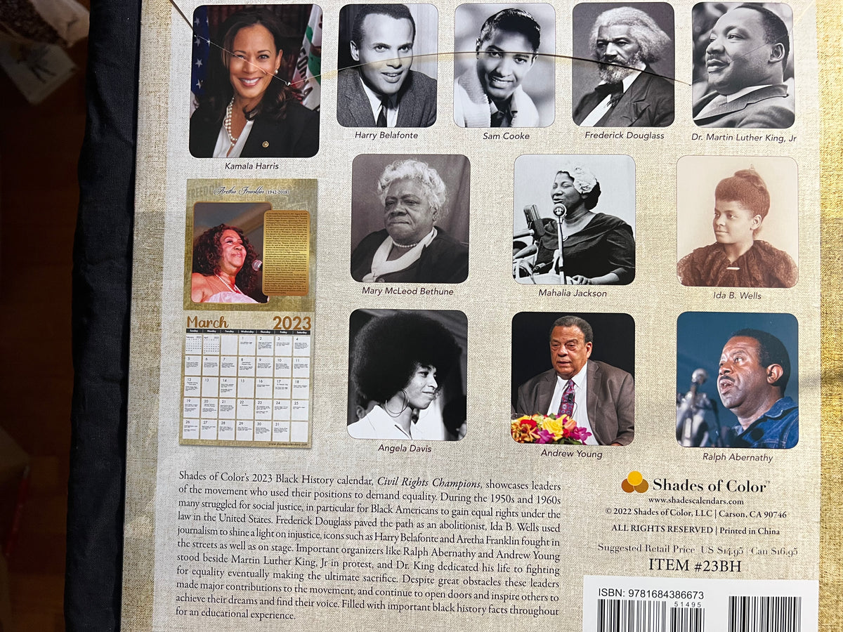 NEW!!! Black History Civil Rights Champions 2023 Calendar – Yakubs ...